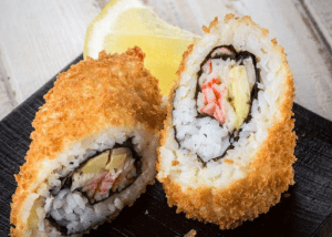 Simple Crunchy Roll Sushi (Tempura California Roll Recipe) - So good!
